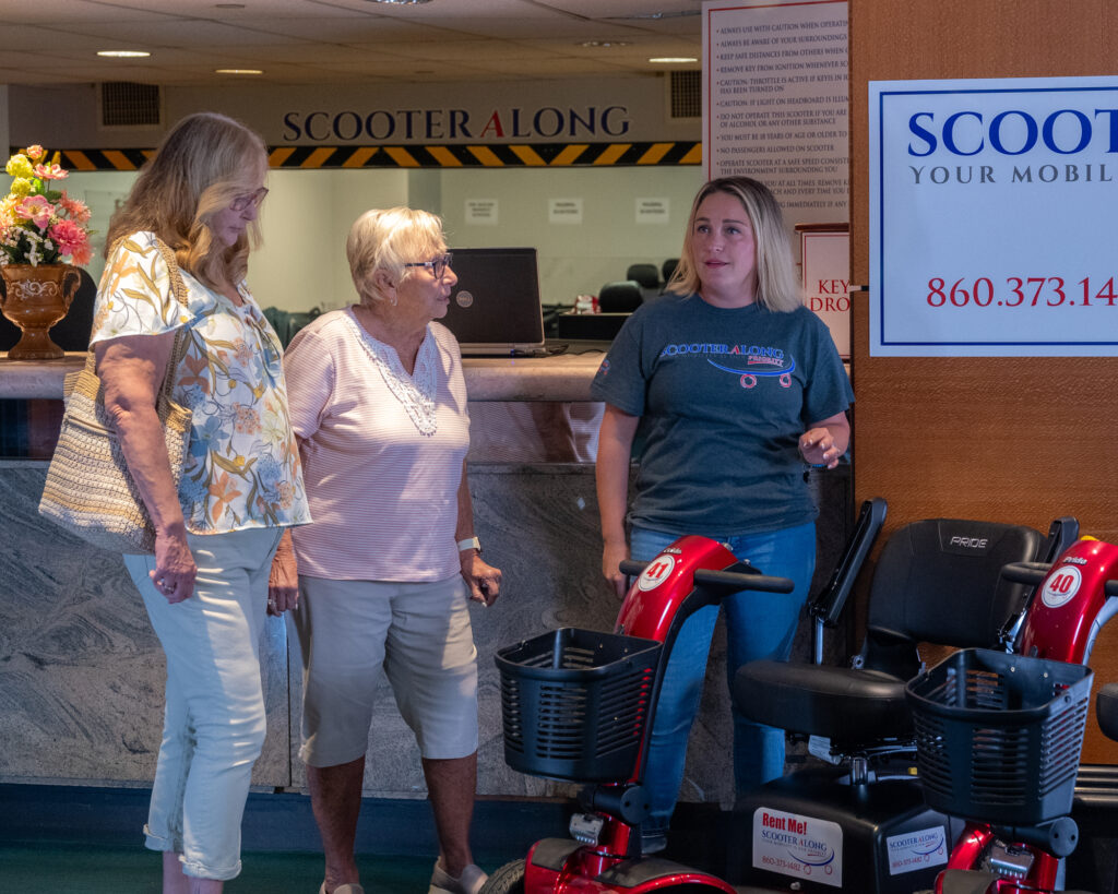 mobility-scooter-rental-desk | Scooter A Long | CT Mobility Scooter ...